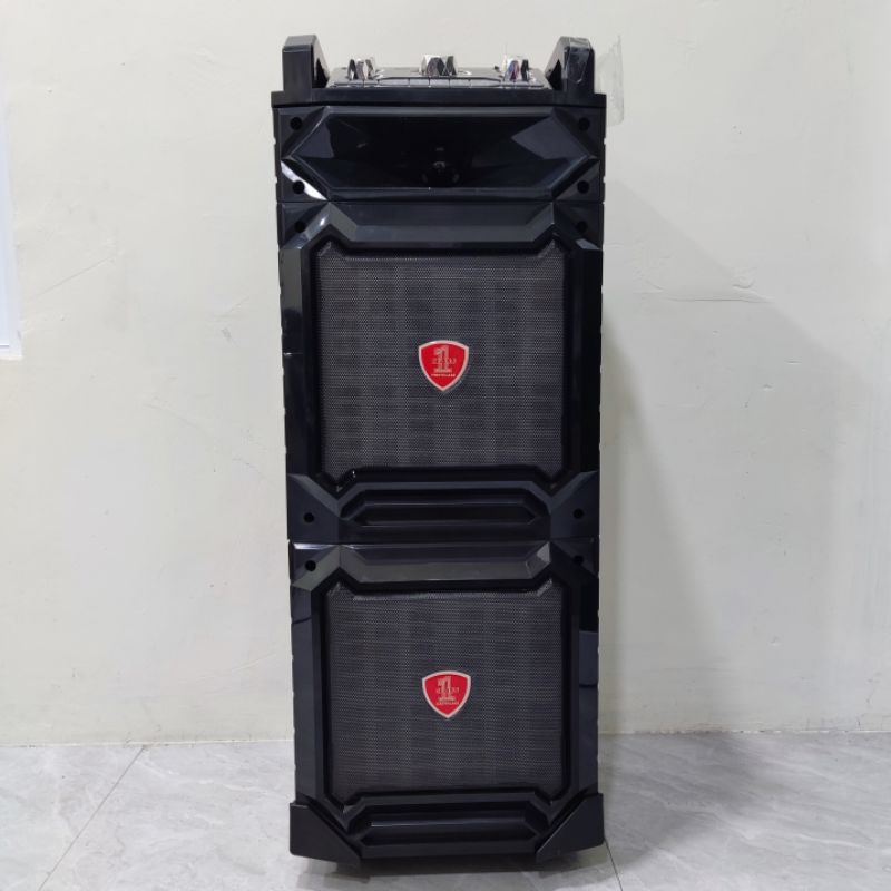 Jual Firstclass Meeting Speaker JP 102 dobel 10 inch woofer dilengkapi Bluetooth Speaker aktif ...