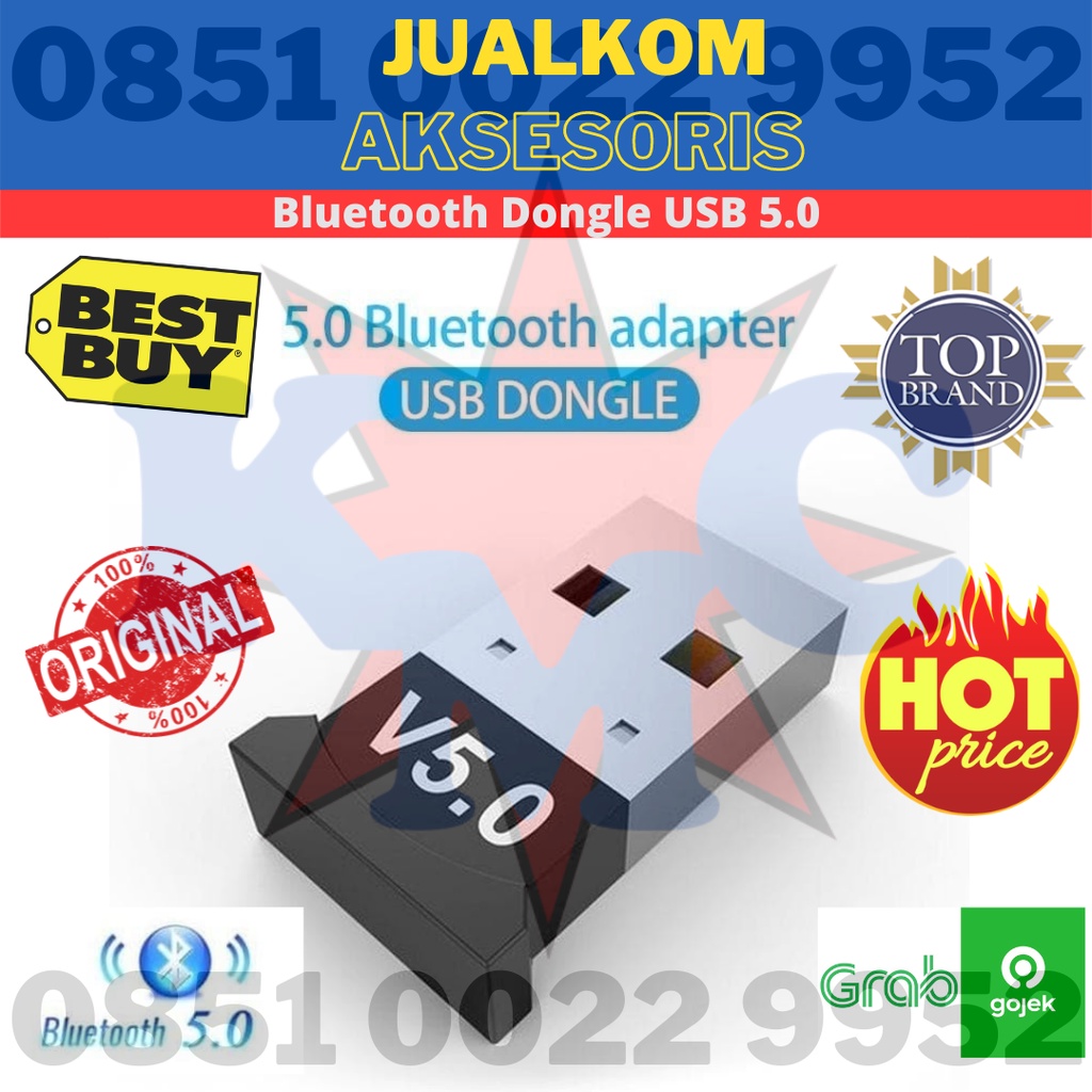 Jual Bluetooth USB Dongle 5.0 / USB Bluetooth Receiver 5.0 / Bluetooth ...
