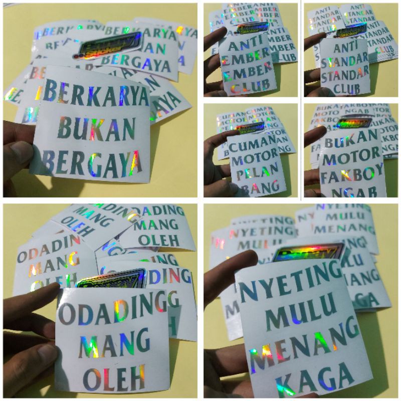 Jual STICKER CUMAN MOTOR PELAN BANG AMPUN BANG JAGO ODADING MANG OLEH ...