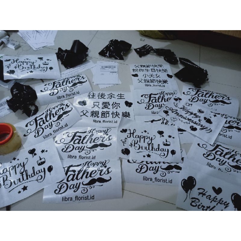 Jual Stiker Custom / Cutting Balon PVC / Stiker Transparan / Stiker ...