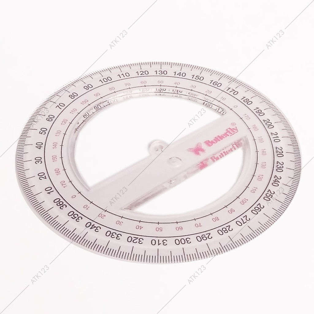 Jual Penggaris Busur Derajat / Protractor 360 Derajat (12 cm ...