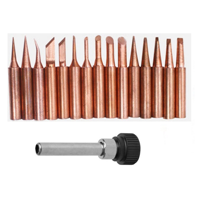 Jual Mata Solder Kepala Solder Tip Hakko 900M-T Solder Tool 936 Set 15 pcs | Shopee Indonesia