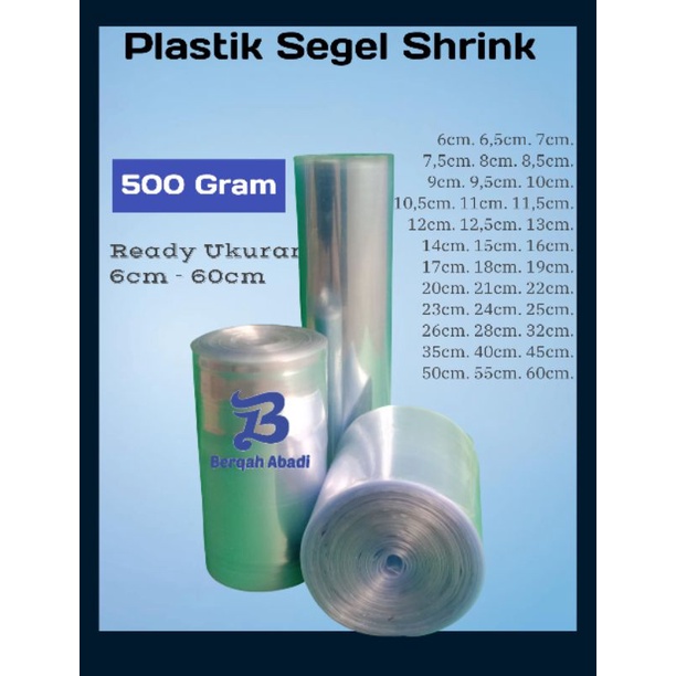 Jual Plastik Segel Plastik Shrink / segel 6cm - 60cm 500grm | Shopee ...