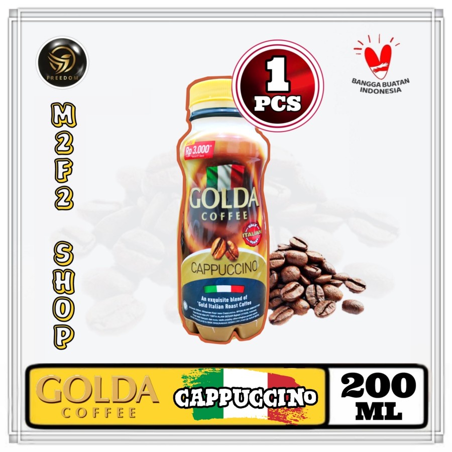 Jual Kopi Golda Coffee Cappuccino Botol Pet - 200 ml (Kemasan Satuan ...