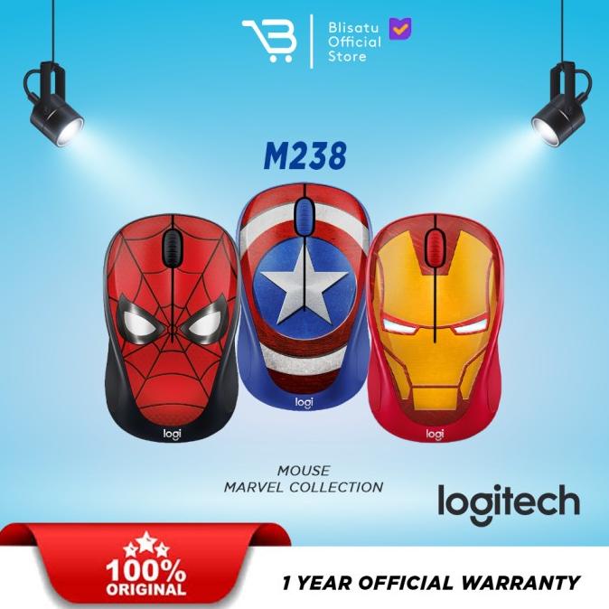 Jual Logitech M238 Marvel Collection Wireless Mouse | Shopee Indonesia