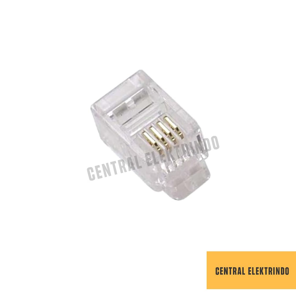Jual Pin Telepon RJ 11 | Konektor Telepon 1 pcs satuan ecer | Shopee ...