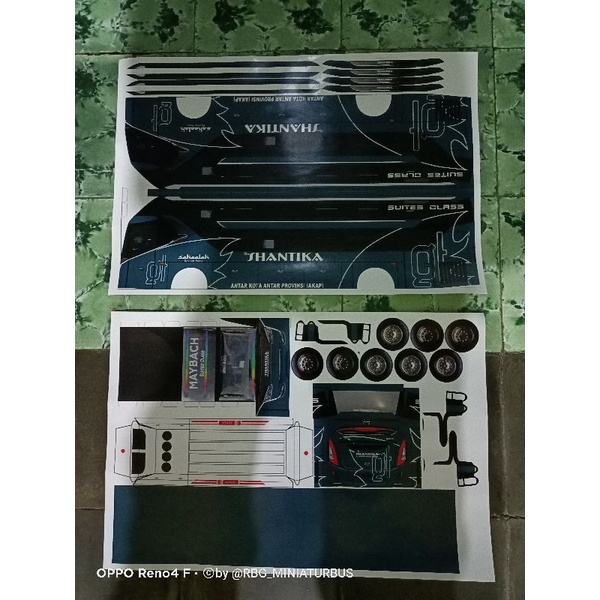 Jual Lembaran Pola PaperCraft Bus New Shantika Maybach Suites Class ...
