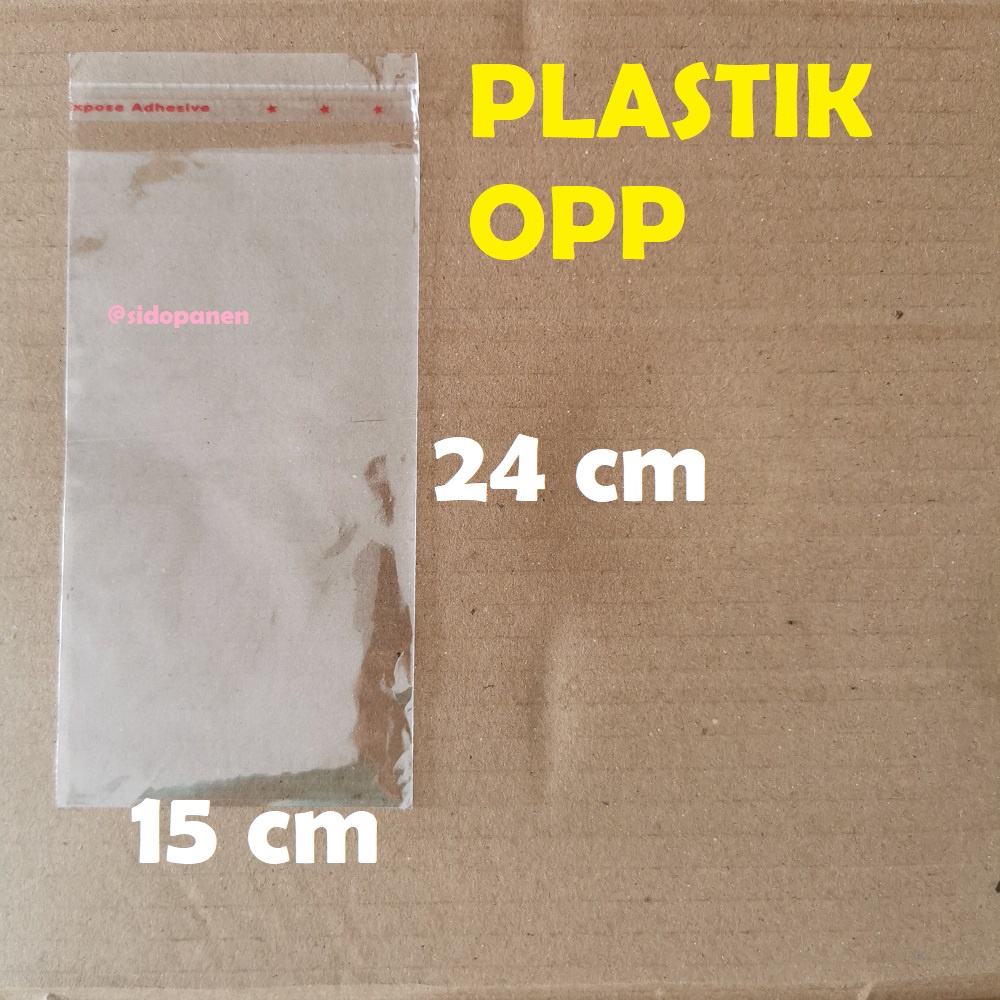Jual PLASTIK OPP UNTUK KUE UNDANGAN BAJU DAN AKSESORIS UKURAN 15x27 ISI ...