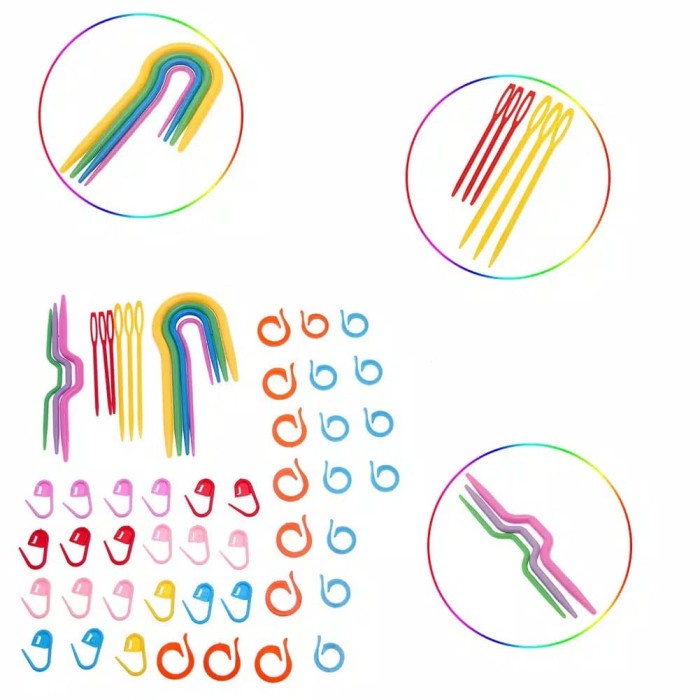 Jual Alat Rajut Set Peniti Rajut Jarum Jahit Knitting Tools Set Alat ...