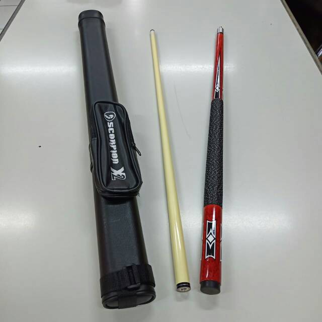 Jual Stick stik tongkat billiard biliar bilyar scorpion x2-3 13 mm 12mm ...