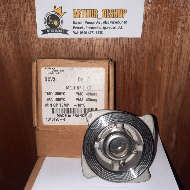 Jual SPIRAX SARCO DCV3-DN20 Check Valve Disk Assembly original made in ...
