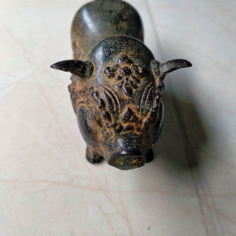 Jual Patung Babi Hitam Perunggu Unik Langka | Shopee Indonesia