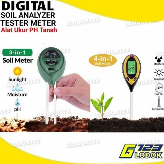 Jual Alat Ukur Meter Tester Tanah Digital Soil Analyzer Moisture Ph ...