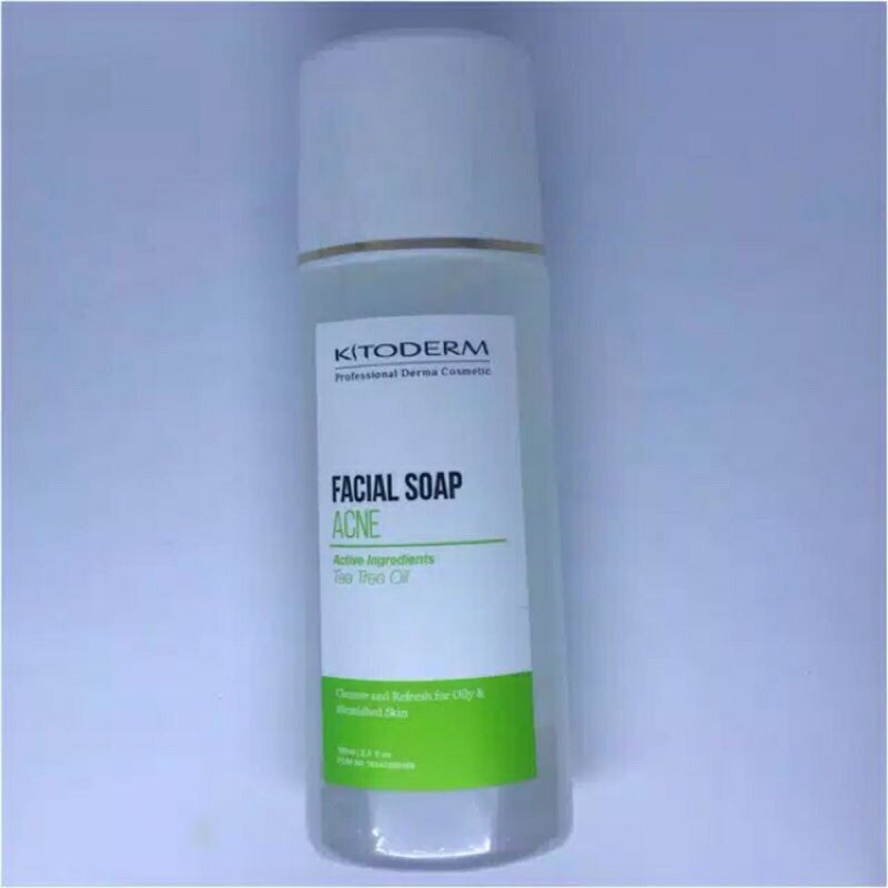 Jual kitoderm facial soap acne benig | Shopee Indonesia