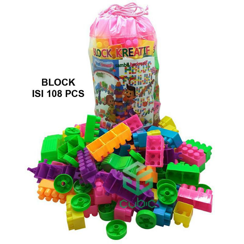 Jual Mainan Anak Lego Blok Ukuran Besar isi 108 pcs Termurah | Shopee ...