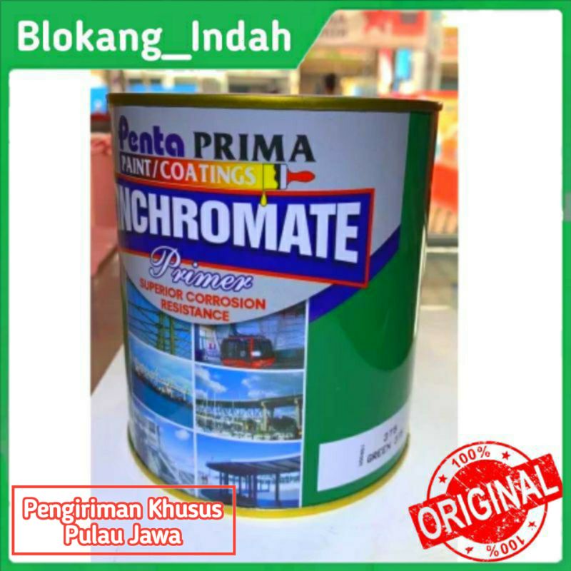 Jual Cat Penta Prima Zinchromate Primer 1 Kg Paint Coating / Cat Dasar ...