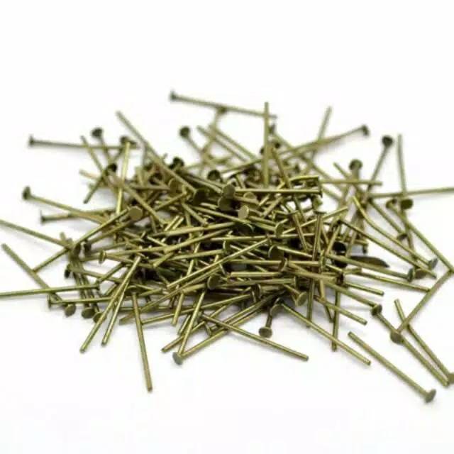 Jual Paku Mati T Head Pins BRONZE Paku Sambung Manik Manik Aksesoris ...