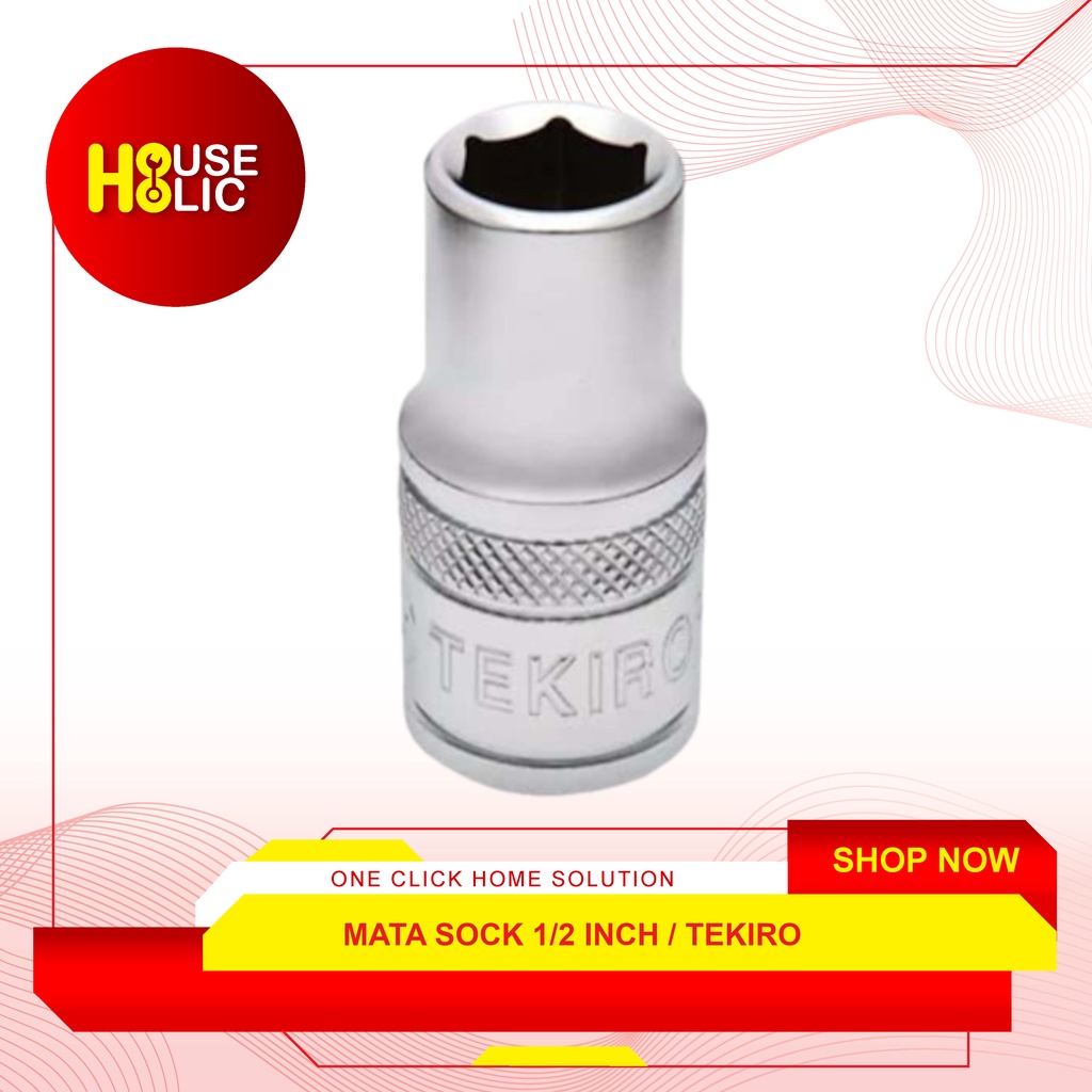 Jual TEKIRO Mata Sock DR 15mm 1/2" 6PT / Kunci Mata Sok Sock Shock Socket | Shopee Indonesia