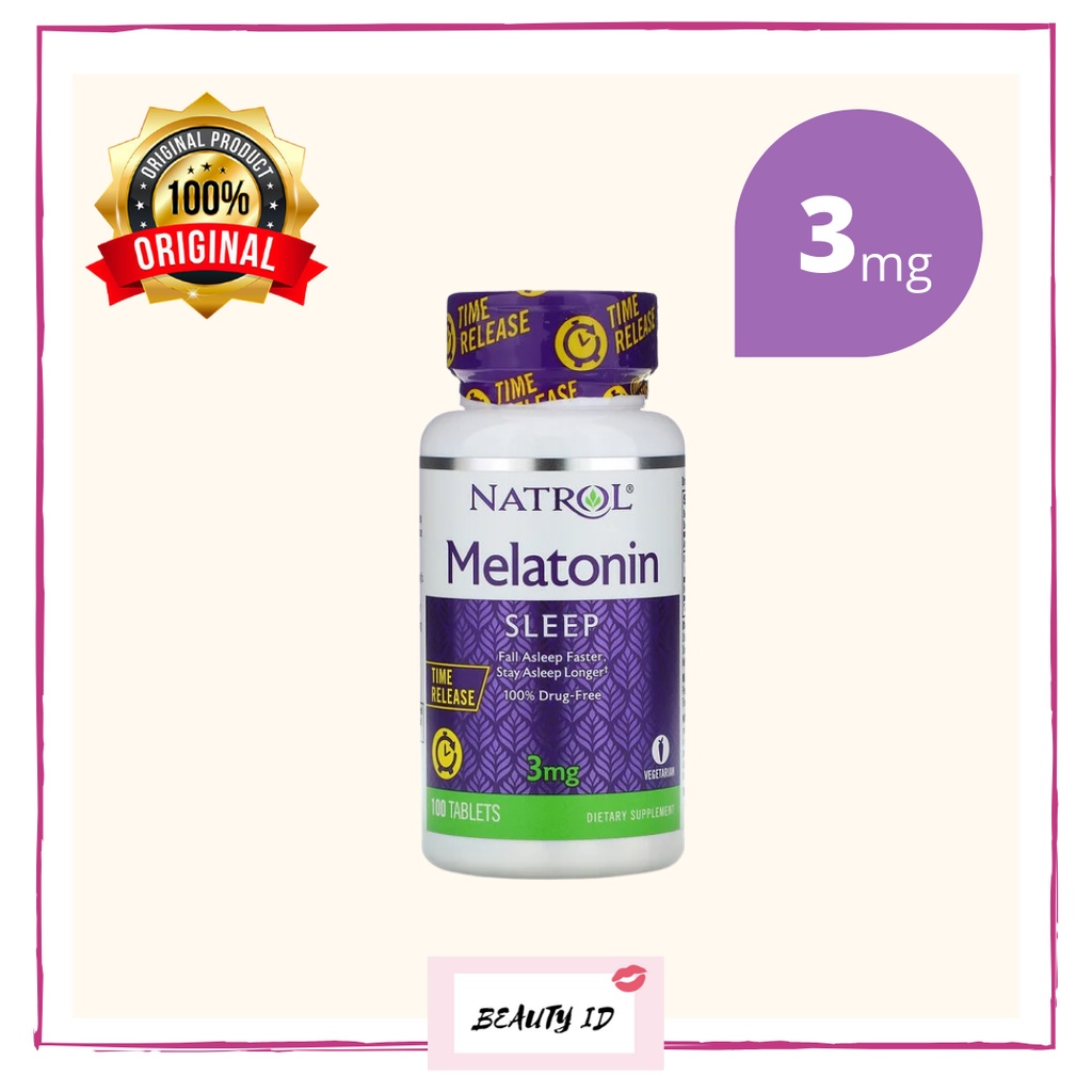Jual [READY] Natrol Melatonin Time Release 3mg Eceran / Satuan | Shopee ...