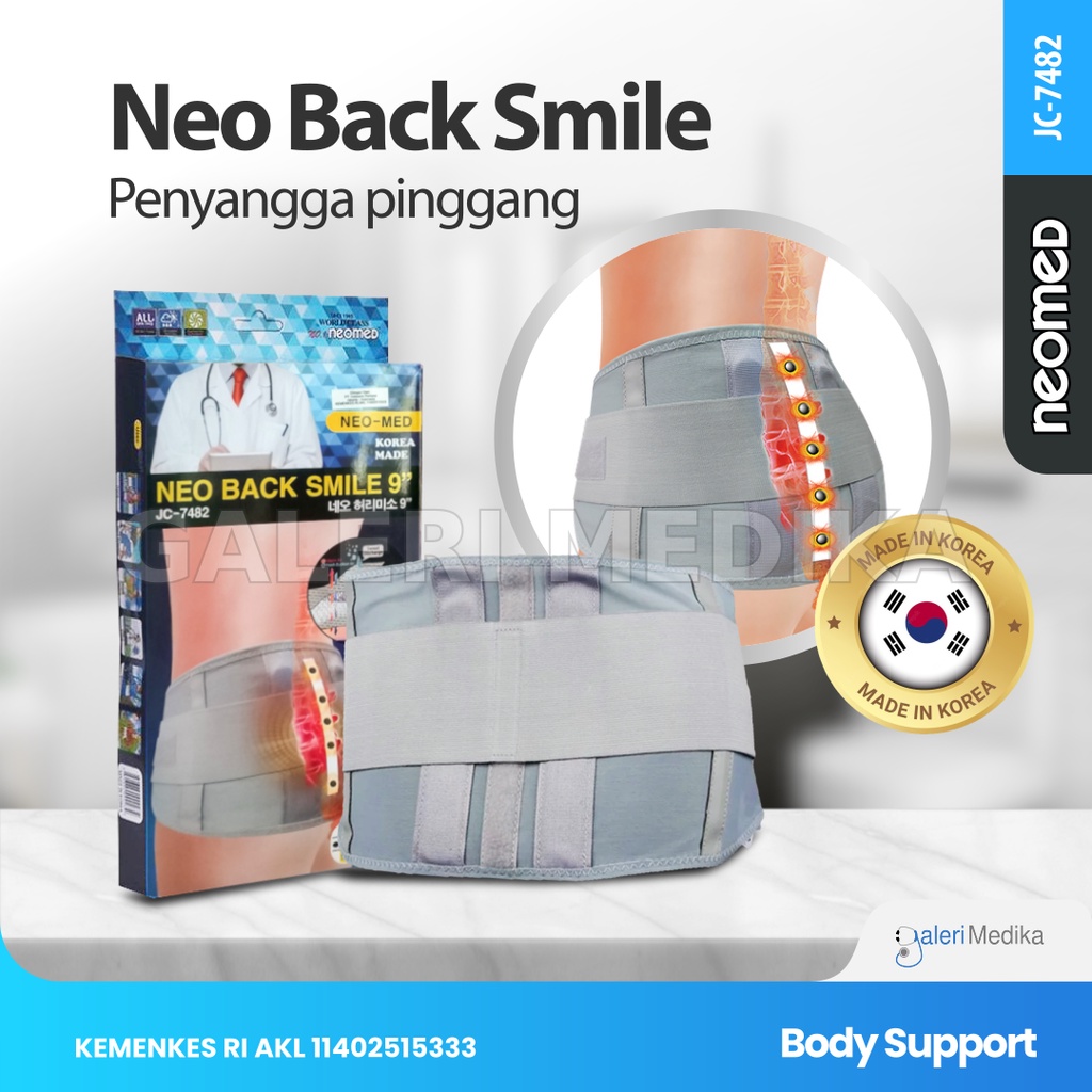 Jual Neomed Neo Back Smile JC-7482 - Korset Penyangga Pinggang | Shopee ...