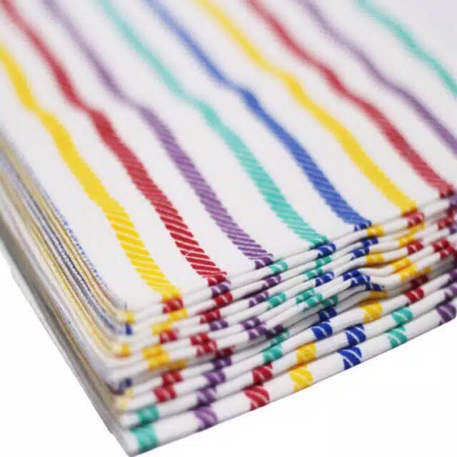 Jual Alas Ompol Bayi Kain Lurik Bayi Motif Pelangi 50x45 CM ...