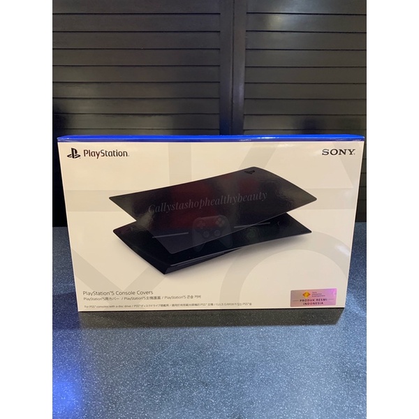 Jual Playstation 5 Console Cover PS5 Disc Plate Black Resmi Sony Indo ...