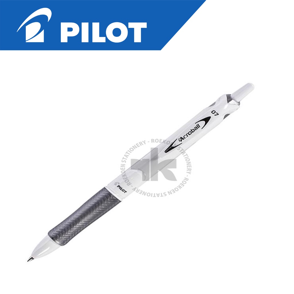 Jual Pilot Acroball White Retractable Ballpen 0.7mm BAB-15F | Shopee ...