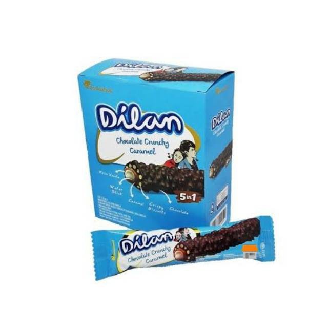Jual Dilan Crunchy Choco Caramel dan dilan bar 12 Pcs (1 Box) | Shopee ...