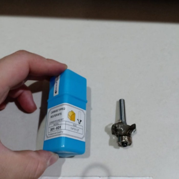 Jual Mata Router Provil Profil Corner Round Over Bit 1/4" x 1/2 Inchi ...