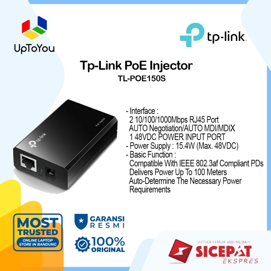 Jual Tp-link Injector Adapter TL-POE150S - Black | Shopee Indonesia