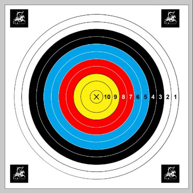 Jual Print Target, Target Sasaran Ring dan Puta 50X50cm | Shopee Indonesia