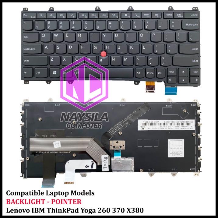 Jual Keyboard Lenovo Thinkpad Yoga 260 370 X380 - Backlight + Pointer ...