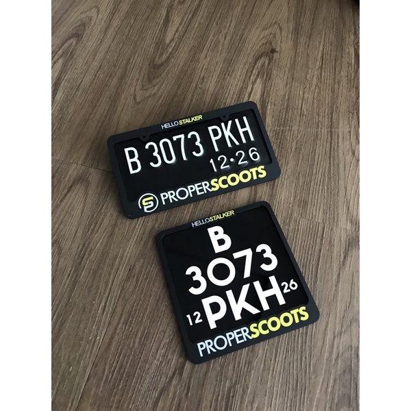 Jual License plate frame + custom plat nomor / frame plat nomor motor ...