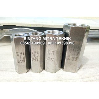 Jual ONE WAY VALVE NON RETURN VALVE CHECK VALVE SS304 1 PER 8 INCH ...