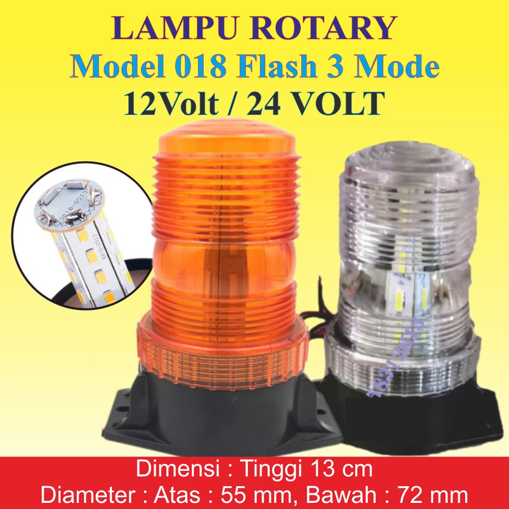 Jual Lampu Rotari Rotary LED 018 3 Mode Nyala Mobil Forklift Canter ...