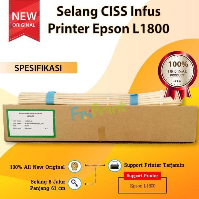 Jual SELANG CISS INFUS PRINTER EPSON L1800 ORIGINAL ORIGINAL | Shopee ...
