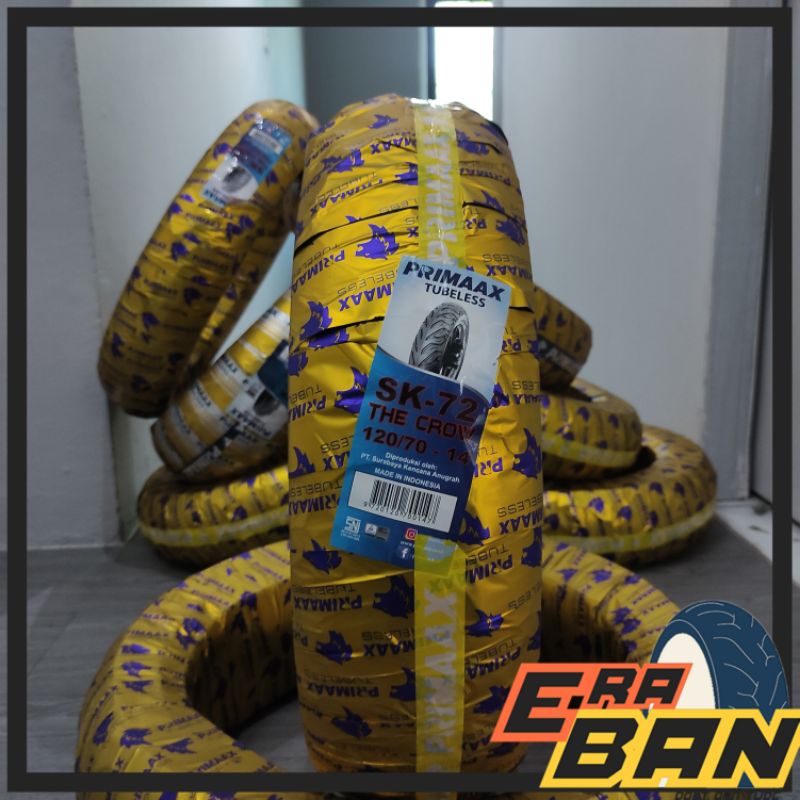 Jual BAN PRIMAAX SK 72 120 70 RING 14 TUBELES PCX | Shopee Indonesia