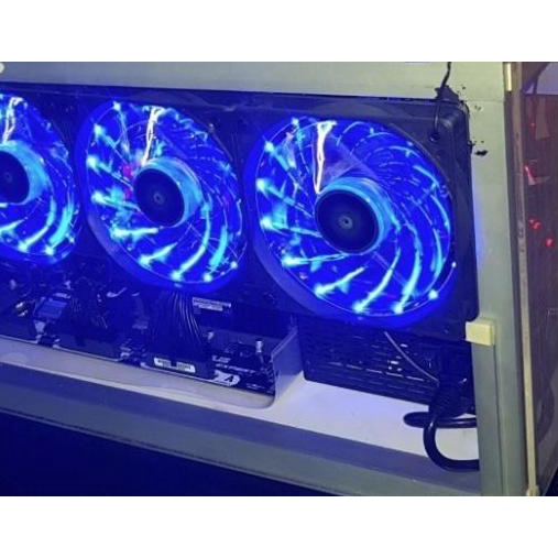 Jual MINING RIG FAN 12 cm LED BIRU - hanya fan | Shopee Indonesia