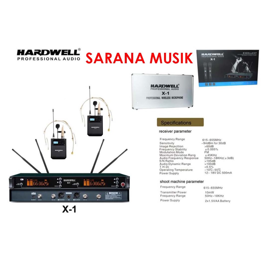 Jual Mic Wireless HARDWELL X1 X-1 HARDWELL X 1 Original 2 Jepit Headset | Shopee Indonesia