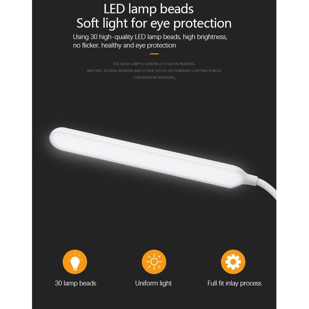 Jual POM Desk Lamp Touch Control V2 Lampu Penerang Cahaya Sinar Belajar ...