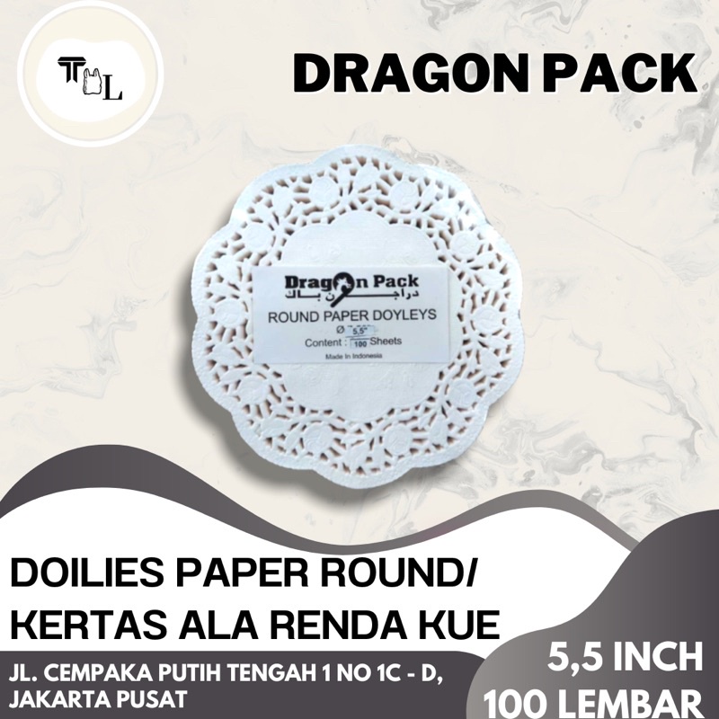 Jual Doilies Paper Round 5,5 Inch - 100 Lembar / Kertas Alas Renda Kue ...