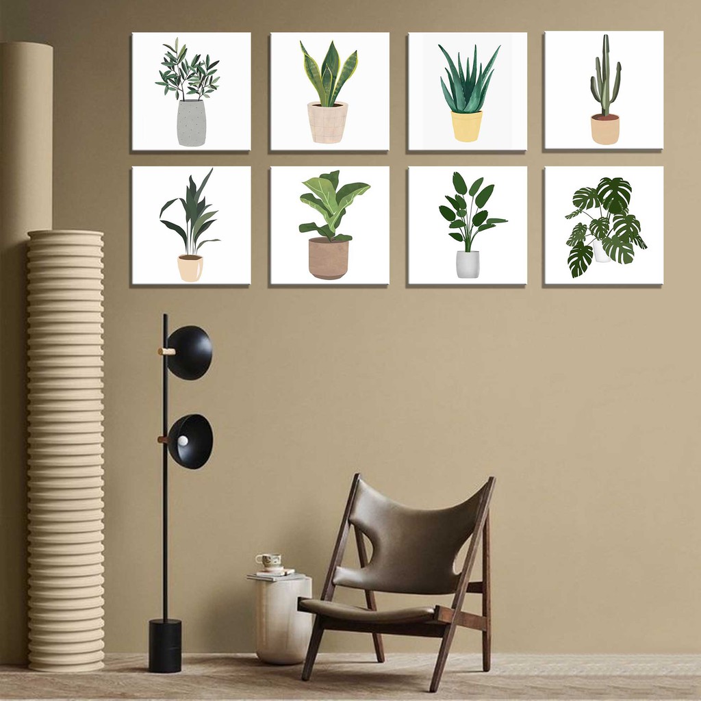 Jual [DECOR] Tanaman Tropis poster tempelan Pajangan hiasan dinding ...