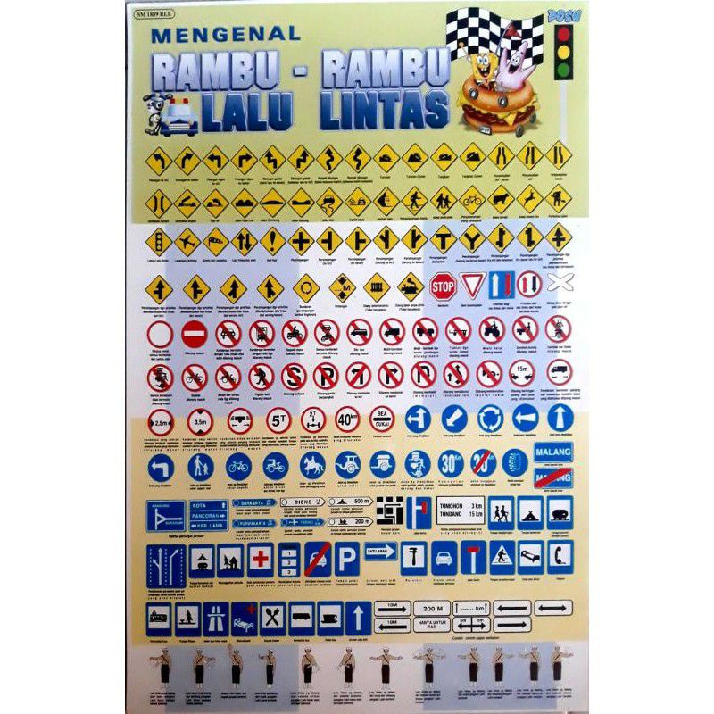 Jual POSTER EDUKASI ANAK RAMBU RAMBU LALU LINTAS | Shopee Indonesia