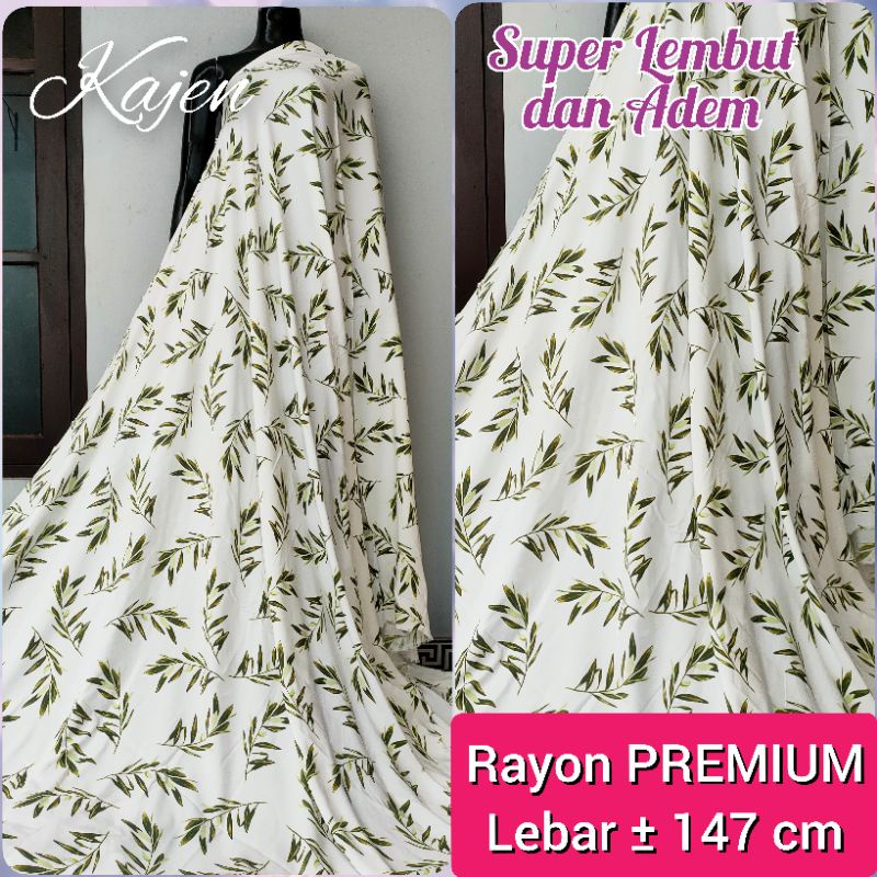 Jual Kain Rayon Premium Lebar 147cm/Harga PER SETENGAH METER | Shopee ...