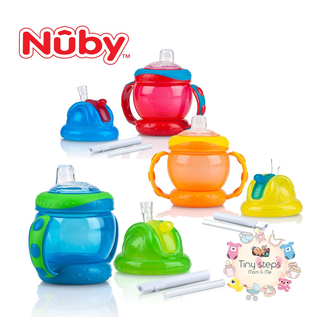 Jual NUBY 360 Grip N Sip 2 in 1 Combo Spout Straw Sippy Cup 240ml ... Jual NUBY 360 Grip N Sip 2 in 1 Combo Spout Straw Sippy Cup 240ml ...