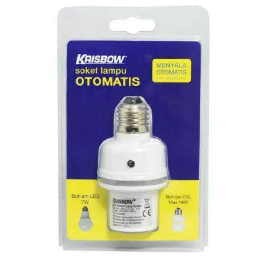 Jual SOKET LAMPU SENSOR OTOMATIS KRISBOW SOKET LAMPU SENSOR OTOMATIS ... Jual SOKET LAMPU SENSOR OTOMATIS KRISBOW SOKET LAMPU SENSOR OTOMATIS ...