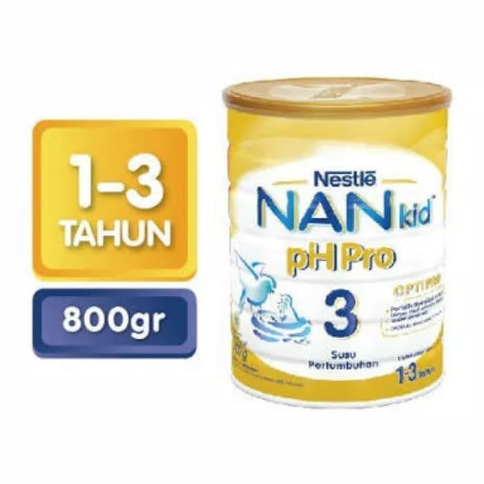 Jual SUSU NAN kid pH Pro 3 800GRAM FORMULA SUFOR NESTLE 800G 800 GRAM ...