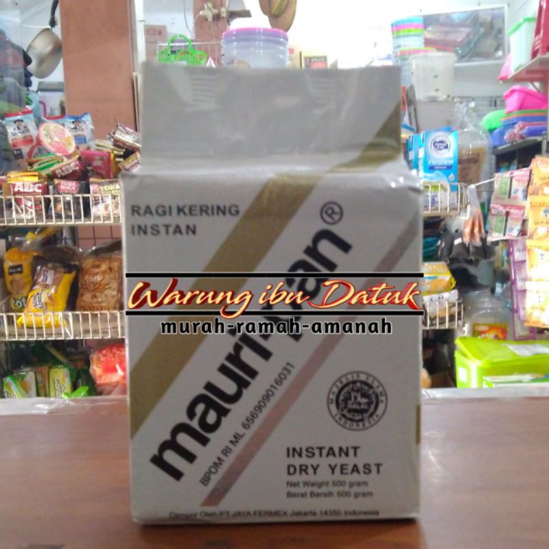 Jual Ragi Instant merk MAURIPAN Instant Dry Yeast 500g | Shopee Indonesia