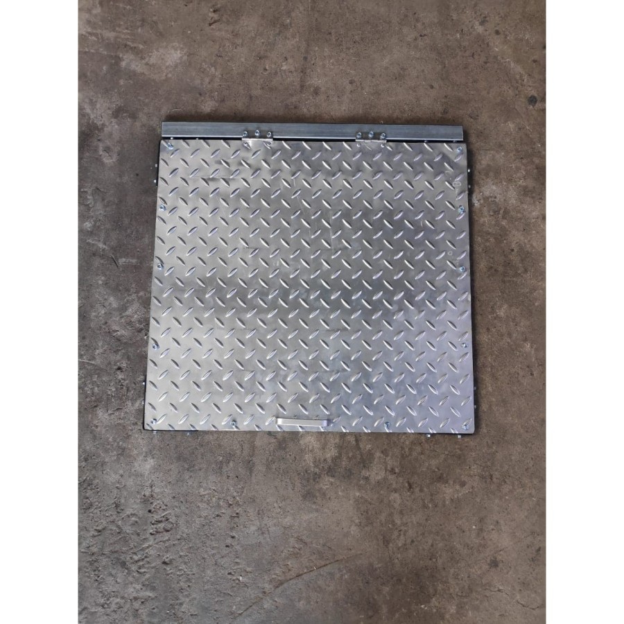 Jual (Min. pemesanan 16 unit) Tutup Sampah (Plat Bordes Alum + Rangka ...