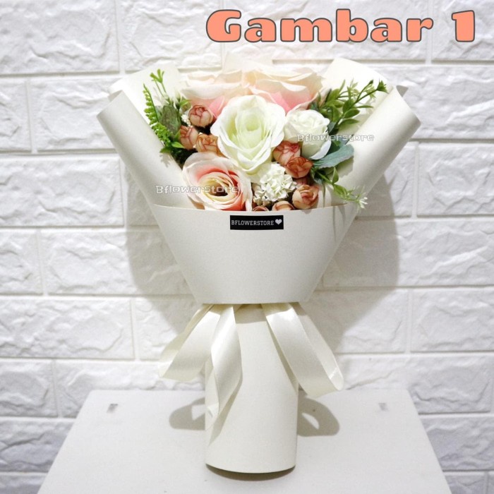 Jual Bunga- Buket Bunga Artificial - Gambar Satu -Bunga. | Shopee Indonesia